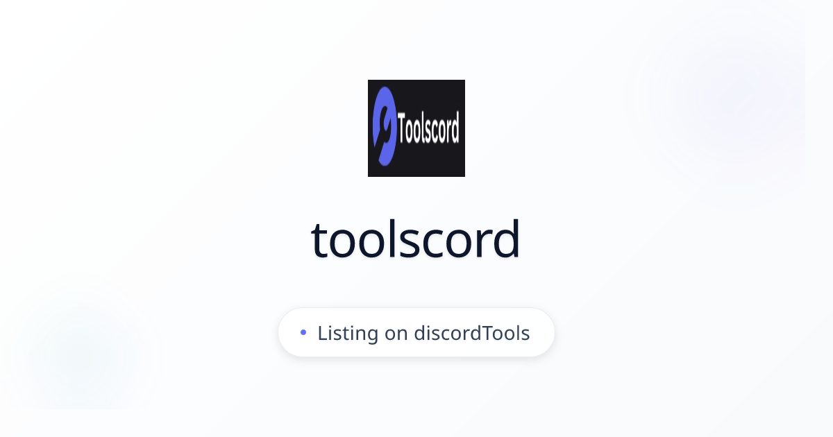toolscord | discordTools